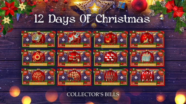 12 Days Of Christmas Collector's Bills - The Daily Swag
